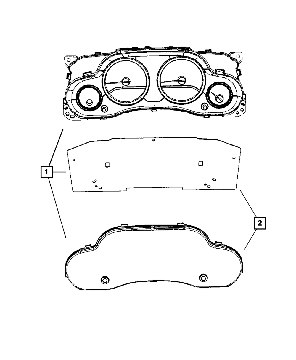 2016-2017 Jeep Wrangler Instrument Cluster Cover And Lens 68294529AA ...