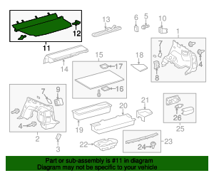 64910-47031-B0 - Tonneau Cover - 2012-2017 Toyota Prius V | OEM Genuine ...