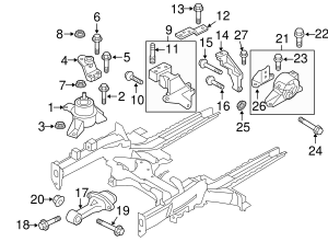 21950-2K000 - Torque Rod 2010-2011 Kia Soul | Kia.Parts Store