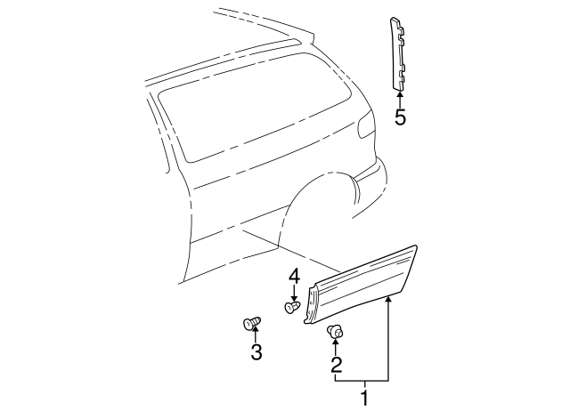 75922-08010 - Black Out Tape - 1998-2000 Toyota Sienna | OEM Genuine ...