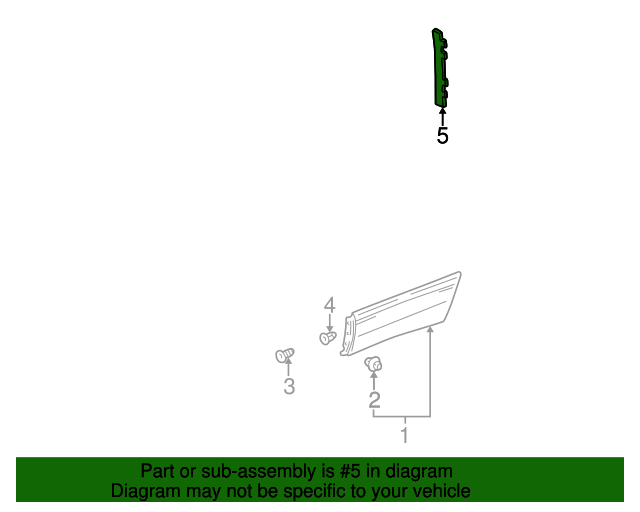 75922-08010 - Black Out Tape - 1998-2000 Toyota Sienna | OEM Genuine ...