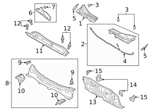 2019-2020 Mazda 3 Center Grille BCKA-50-7P0A | TascaParts.com