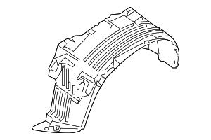 2008-2015 Nissan Titan Fender Liner - Passenger Side (RH) 63830-ZR00A ...