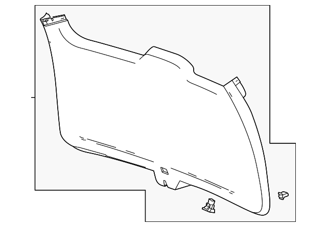 2021-2024 GM Black Liftgate Lower Trim Finish Panel 85144842 GM ...