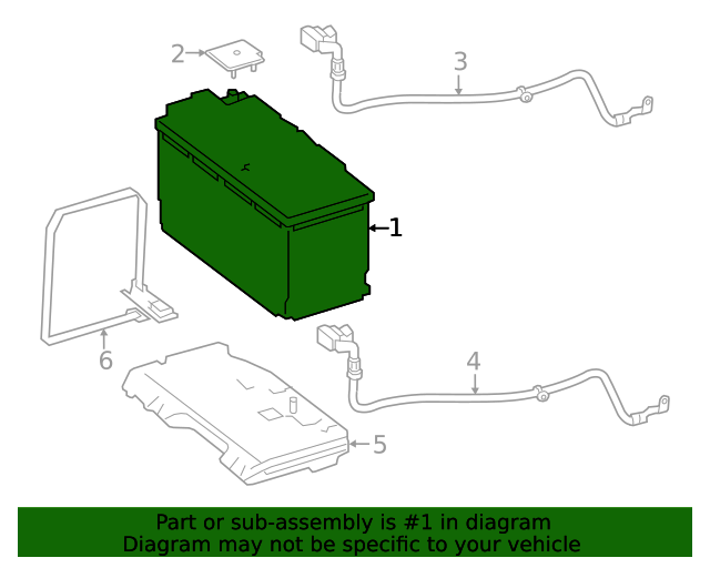 000-982-69-25 - Starter Battery Mercedes-Benz USA Parts