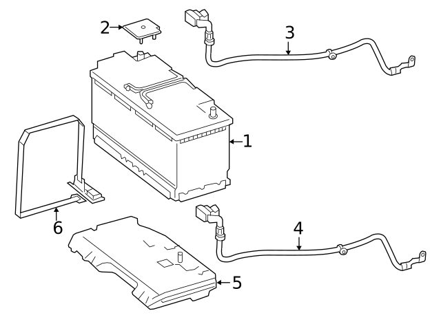 000-982-69-25 - Starter Battery Mercedes-Benz USA Parts