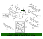 52115-47050 - Side Retainer - 2016-2022 Toyota | DiscMonster