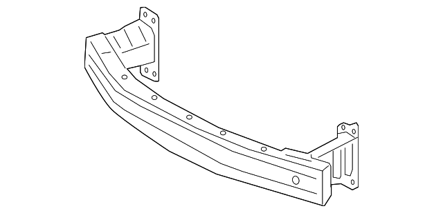 52021-47120 - Impact Bar - 2016-2022 Toyota | OEM Genuine Toyota Parts