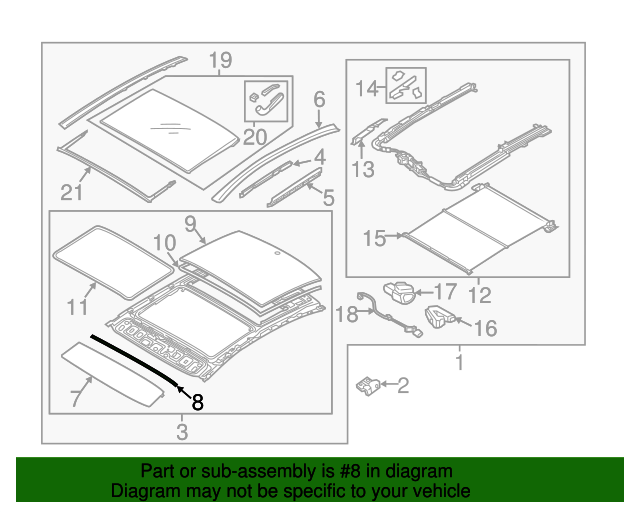 2015-2019 Hyundai Sonata Front Glass Seal 81624-C1000 | OEM Parts Online
