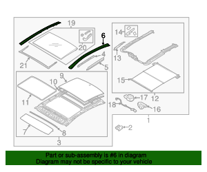2015-2019 Hyundai Sonata Side Molding 81675-C1000 | OEM Parts Online