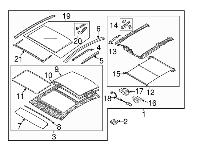 2015-2019 Hyundai Sonata Panoramic Assembly Bracket 81695-C1000 | OEM ...