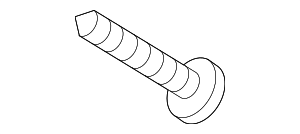 2015-2022 Hyundai Fender Liner Retainer Screw 12441-05207-K | QuirkParts