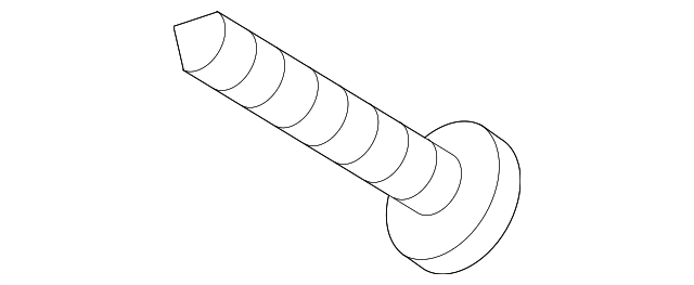 2015-2022 Hyundai Fender Liner Retainer Screw 12441-05207-K | QuirkParts