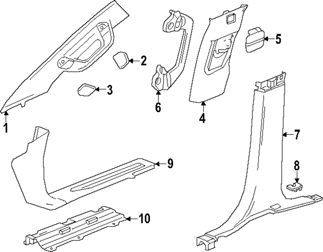 2023-2024 GM Grip Handle 84720628 GM | GMPartsDirect.com