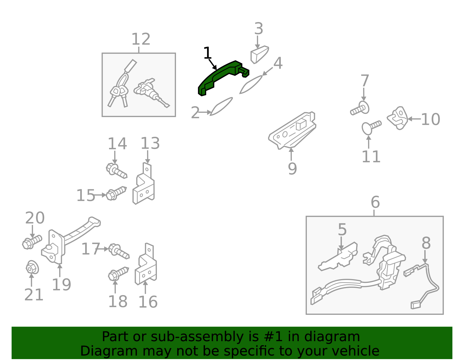 82661-J3000 - Exterior Door Handle 2019-2021 Hyundai | AutoNation Parts