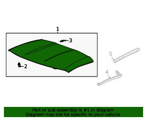 Roof Lift Off Window 84852050 | GM Parts Store