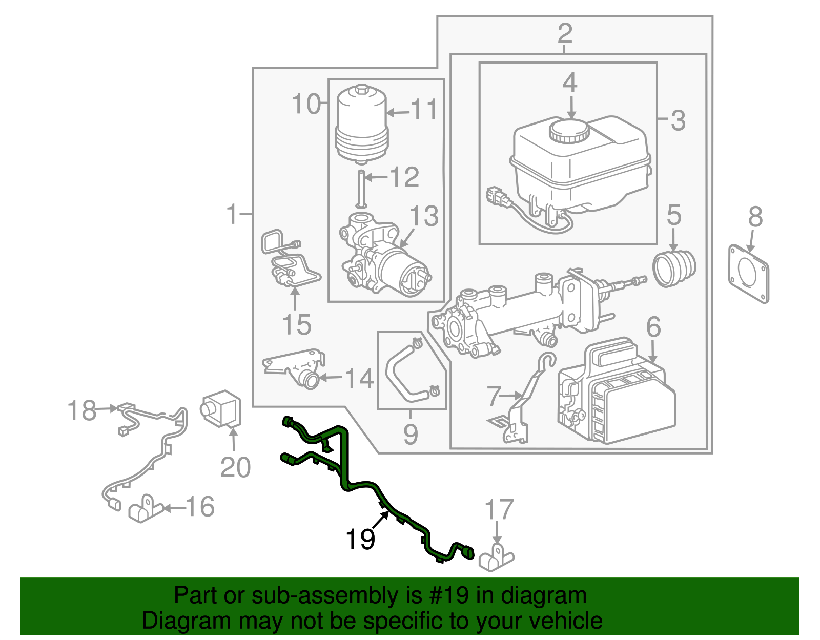 2008-2021 Toyota Land Cruiser ABS Sensor Wire 89516-60130 | Toyota ...