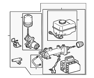 2016-2021 Toyota Land Cruiser Brake Assembly 47050-60641 | Toyota Parts ...