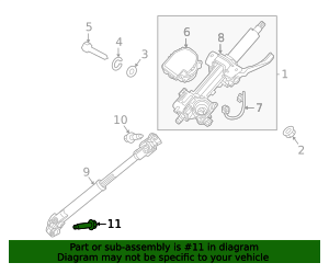 56415-L1000 - Intermediate Shaft Lower Bolt 2016-2023 Kia | Kia.Parts Store