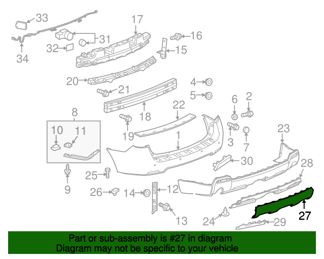 25798906 - OEM GM MOLDING GMPartsCenter.net | GM Parts Center