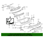 2010-2017 GMC Terrain Passenger Side Rear Bumper Fascia Side Bracket ...