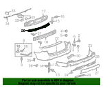 2010-2017 GM Bumper Cover Bracket 22879575 GM | GMPartsDirect.com