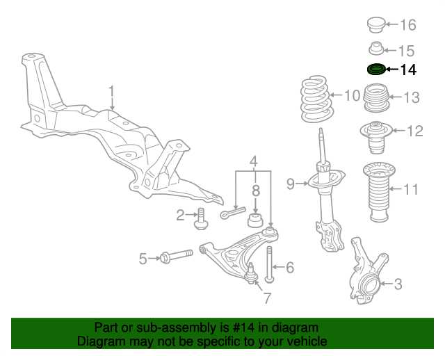 2007-2019 Toyota Support Ring 48682-52040 | Toyota Parts Center