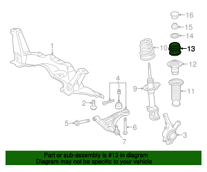 2014 Toyota Yaris Upper Mount 48609-0D040 | Toyota Parts Center