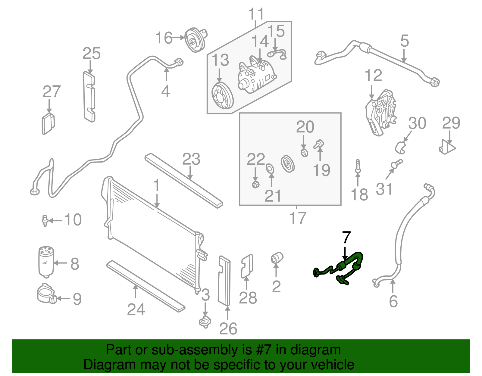 2003-2004 Nissan Flex Hose 92490-1Z610 | My Nissan Part