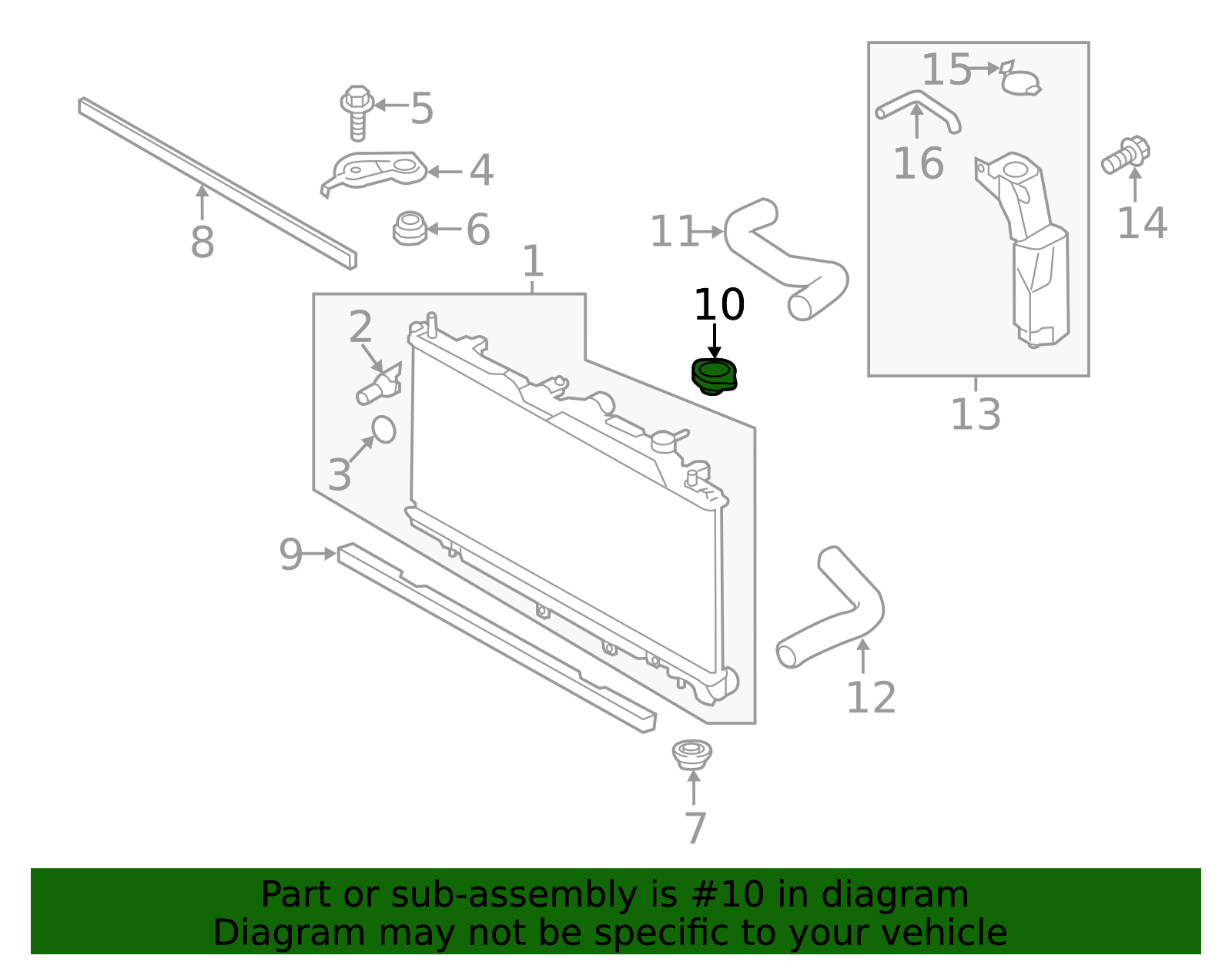 1999-2025 Subaru Radiator Cap 45137AE003 | Subaru Parts Guys
