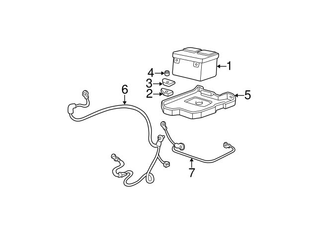 2002-2009 GM Positive Battery Cable 88986186 | QuirkParts