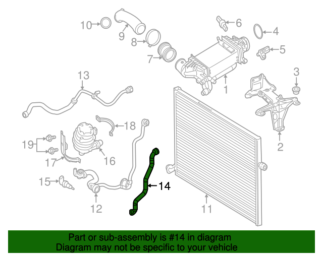 253-501-05-84 - Coolant Hose 2016-2019 Mercedes-Benz | Mercedes-Benz ...
