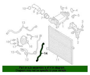 253-501-05-84 - Coolant Hose 2016-2019 Mercedes-Benz | Mercedes-Benz ...