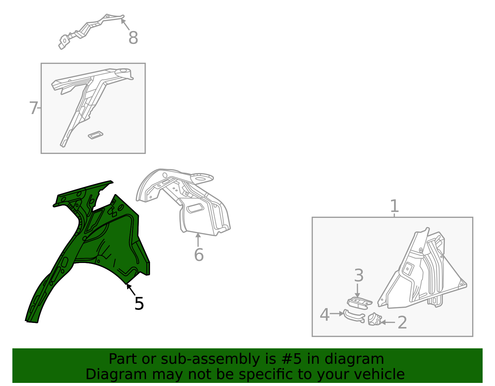 2024-2025 Buick Envision Wheelhouse Assembly 84784177 GM ...