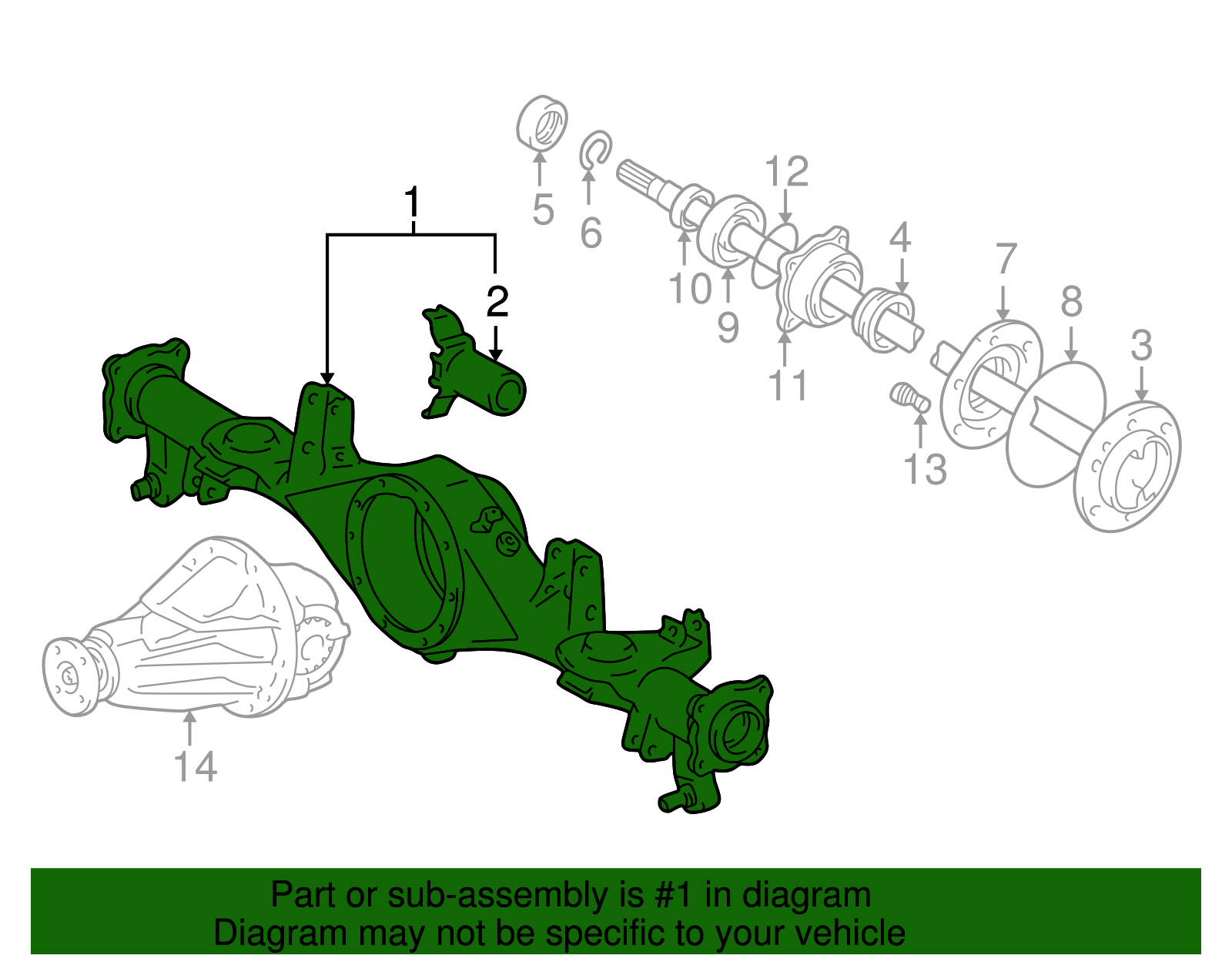 1996-2002 Toyota 4Runner Axle Housing 42110-35711 | Toyota Parts Center