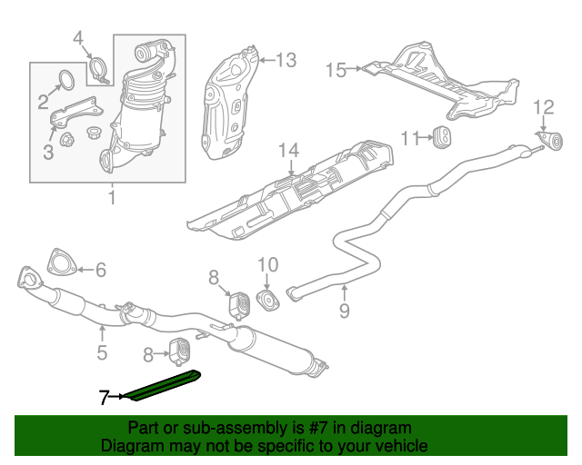 Catalytic Converter Bracket - GM (55562330) | GMPartsDirect.com