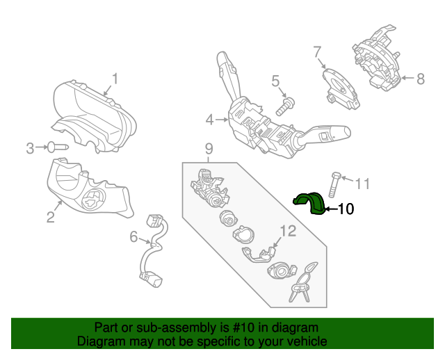 81918-2D000 - Ignition Lock Housing Clamp 2004-2022 Kia | Kia.Parts Store