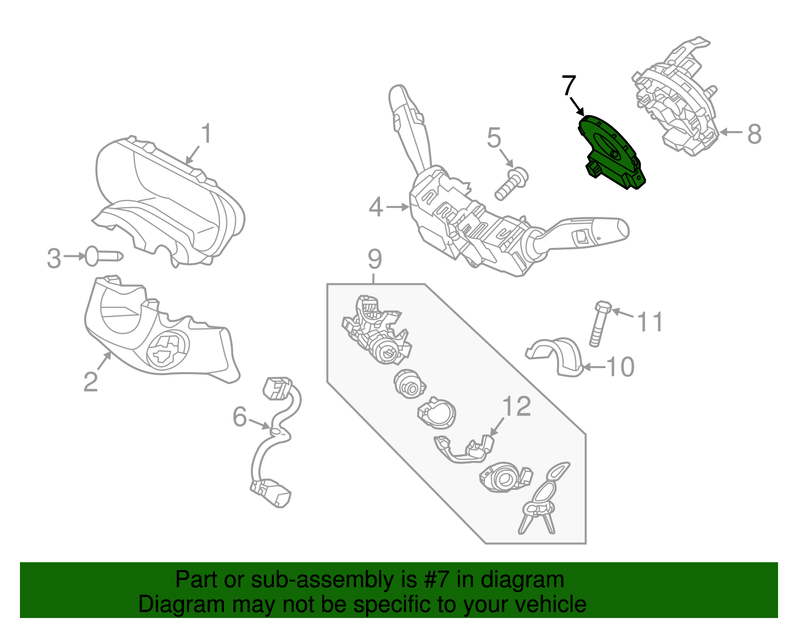 2016-2018 Kia Optima Angle Sensor 93480-D4000 | OEM Parts Online