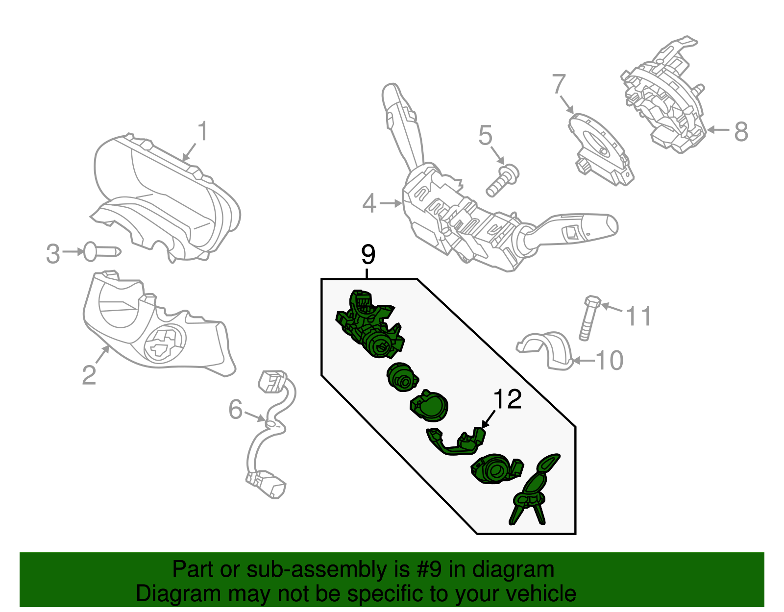 81900-D5B00 - Ignition Lock Cylinder 2016-2020 Kia Optima | Kia.Parts Store