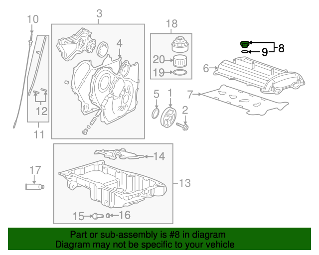 2003-2020 GM Engine Oil Filler Cap 12643759 GM | GMPartsDirect.com