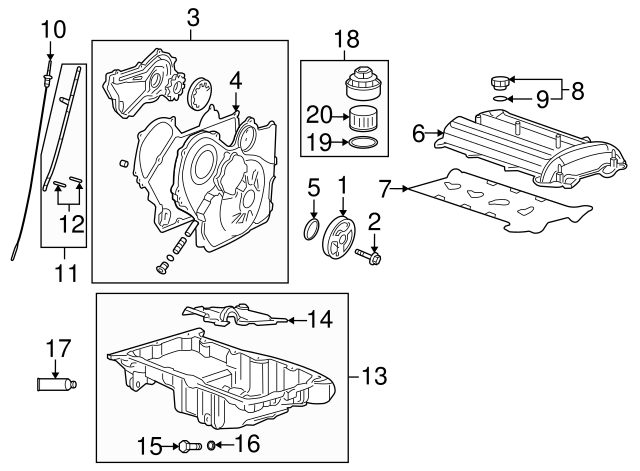 2004-2015 GM Crankshaft Balancer 12583151 GM | GMPartsDirect.com