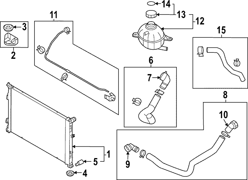 25333-D3000 - Radiator Assembly Upper Bracket 2023-2025 Kia Sportage ...