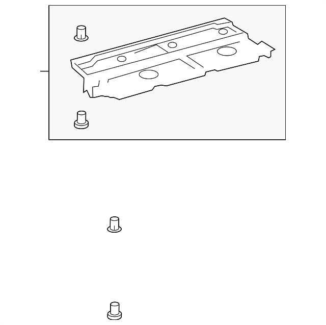 58165-76031 - Cover Front Floor Right-hand Longo Lexus Parts