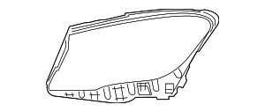 156-826-02-58 - Headlamp Assembly Seal 2015-2020 Mercedes-Benz ...