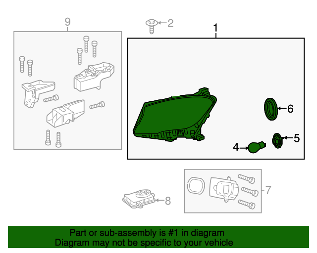2018-2020 Mercedes-Benz Headlamp Assembly - Right - LED 156-906-80-00 ...