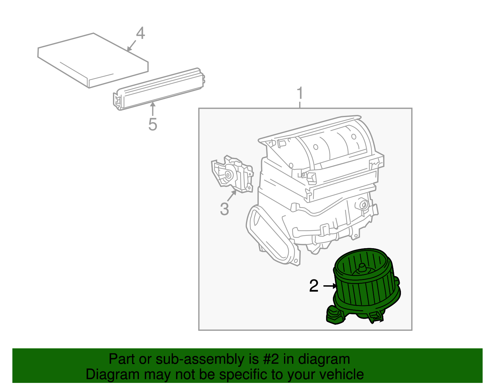 2008-2019 Toyota 2008-2019 Toyota - Motor Sub-Assembly, Blower With Fan ...