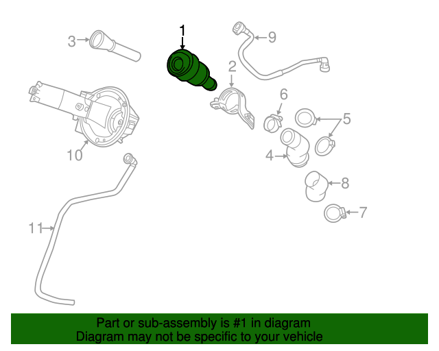 2014-2019 Chevrolet Corvette Filler Pipe 23456468 | TascaParts.com
