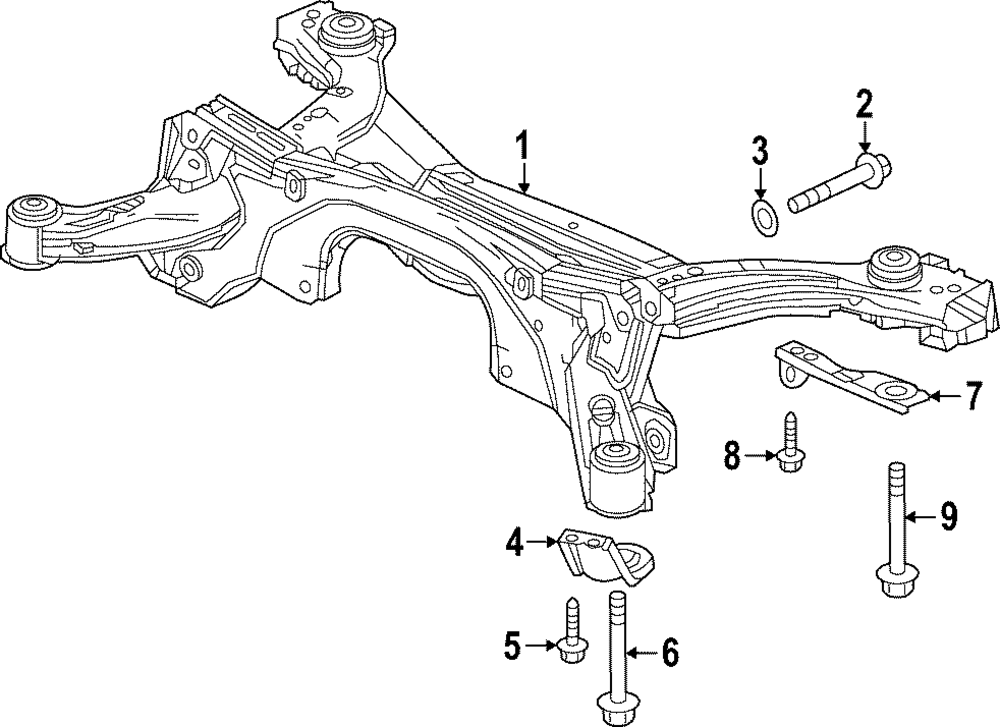 50300-3W1-A10 - 2023-2025 Honda HR-V - Suspension Cross-Member ...