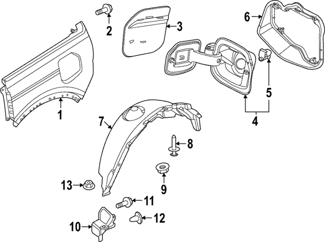 M2DZ-9911398-B - Front Deflector 2021-2024 Ford Bronco | AwesomeParts.com