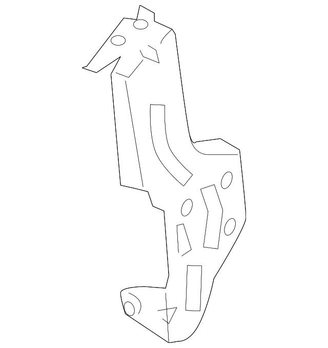 62214-ZJ00A - Bumper Bracket 2004-2007 Nissan | Nissan Parts ...